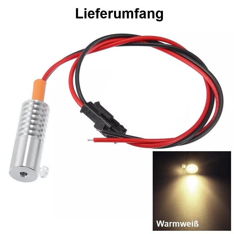 Lichtwellenleiter Lichtleiter LED Adapter 1W 12V 5V USB Kabel für Gla ...