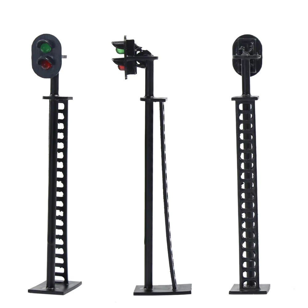 Lichtsignale Signale LED grün / rot 73mm Blocksignal Modellbahn H0 2 ...