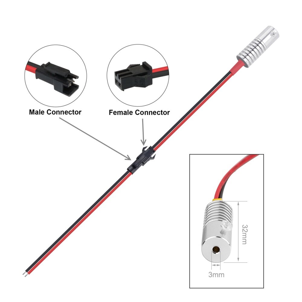 LED Adapter für Lichtwellenleiter Lichtleiter LWL Lichtfaser mit LED , 12,99