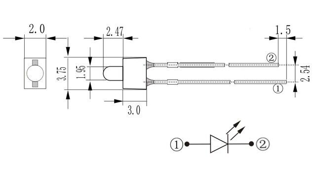 Sortiment LED 2mm ROT GELB GRÜN BLAU ORANGE WEIß WARMWEIß LEDs Set 70 ...