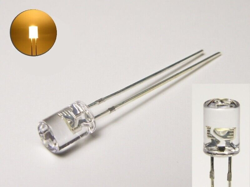 LED Zylinder 3mm 5mm klar diffus zylindrisch Flat Top LEDs Menge und ...