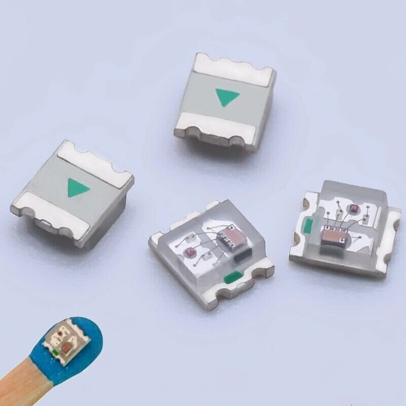 SMD LED RGB 0805 Regenbogen Farbwechsel langsam + schnell Lichtwechse ...