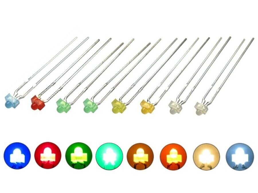 Blink LED 1,8mm Blinker Blinklicht Mini LEDs blinkend 1,5Hz (90x pro ...