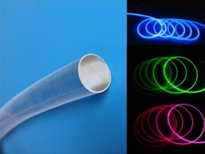 Lichtleiter Glasfaserkabel Lichtwellenleiter seitlich leuchtend Neon , 6,99