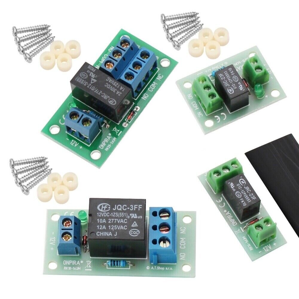 Relaiskarte Relaisplatine Relais 12 Volt 1xUM und 2xUM bis 7A klein m ...